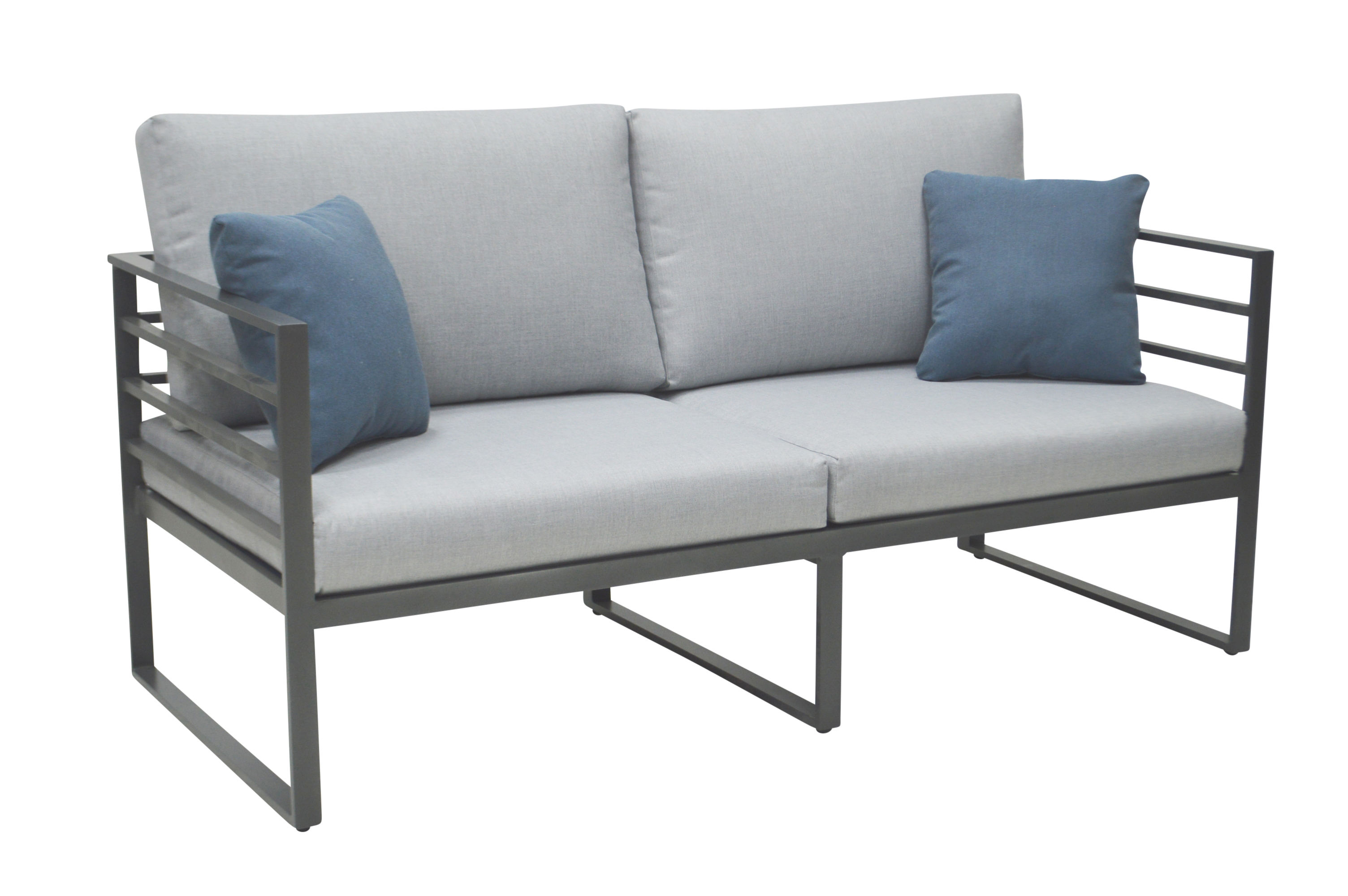 Holt Loveseat Gray from Plank and Hide | Pool City